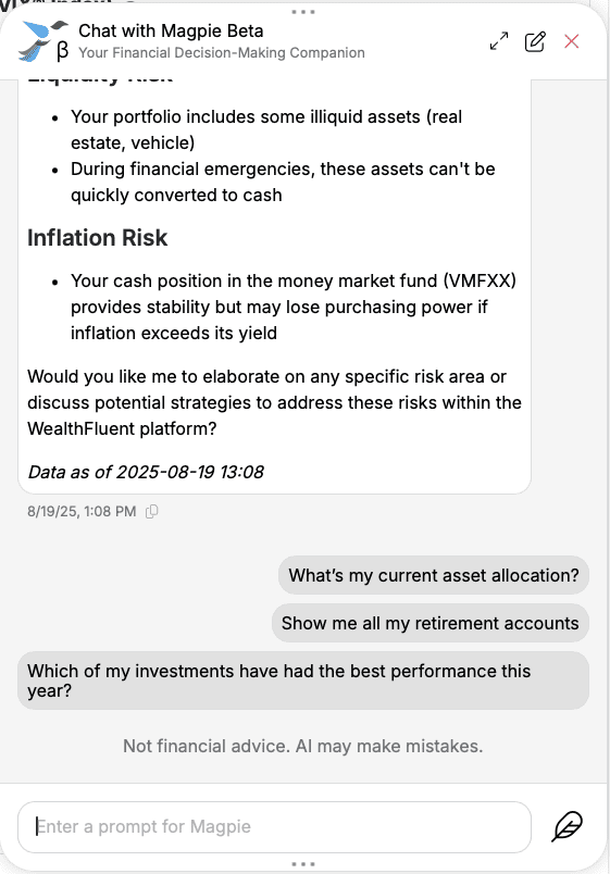 WealthFluent - Your Personalized Financial Decision-Making Companion
